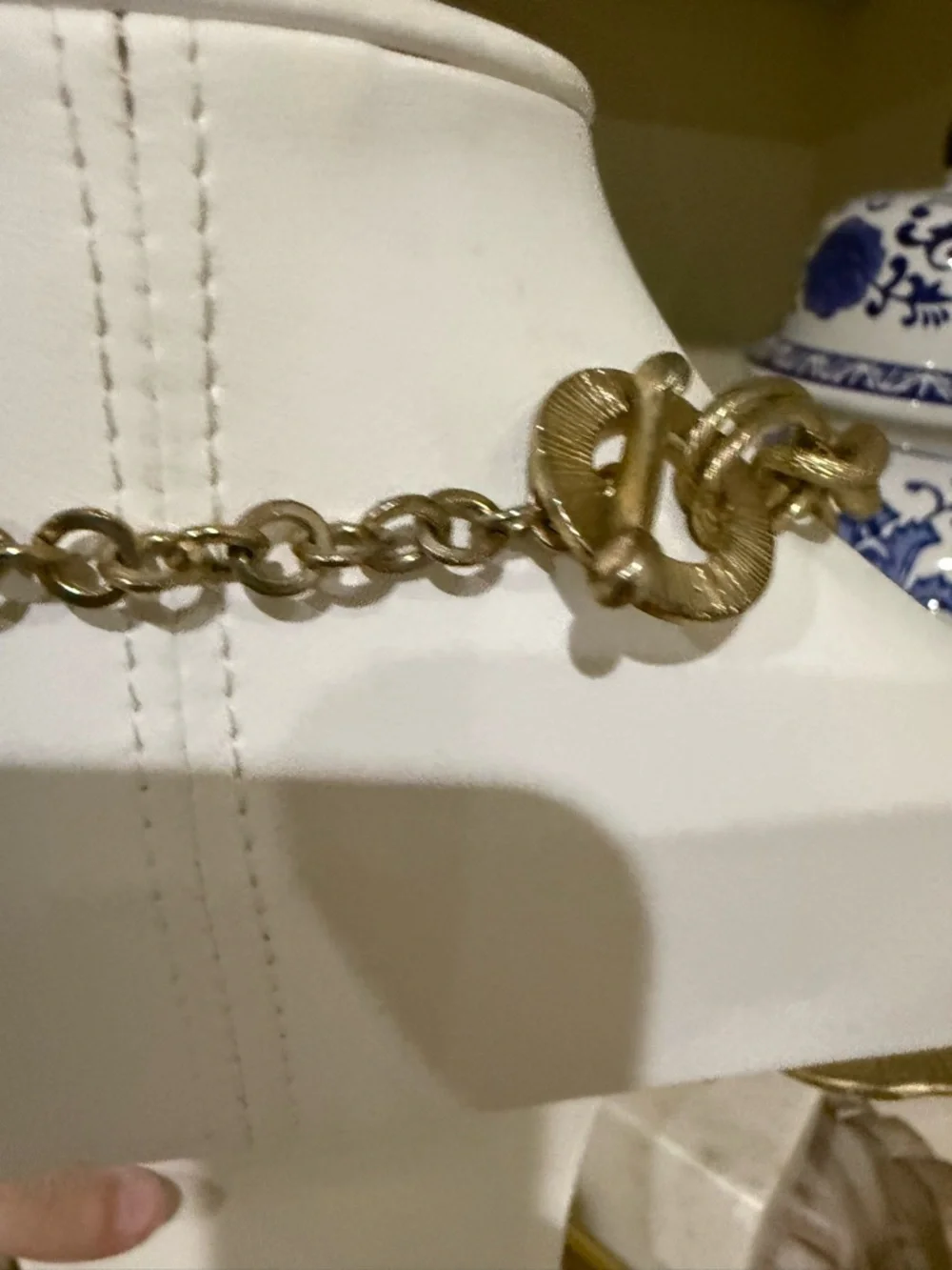 Jewelry | Chunky Gold Tone And Clear Stone Statement Necklace | Poshmark